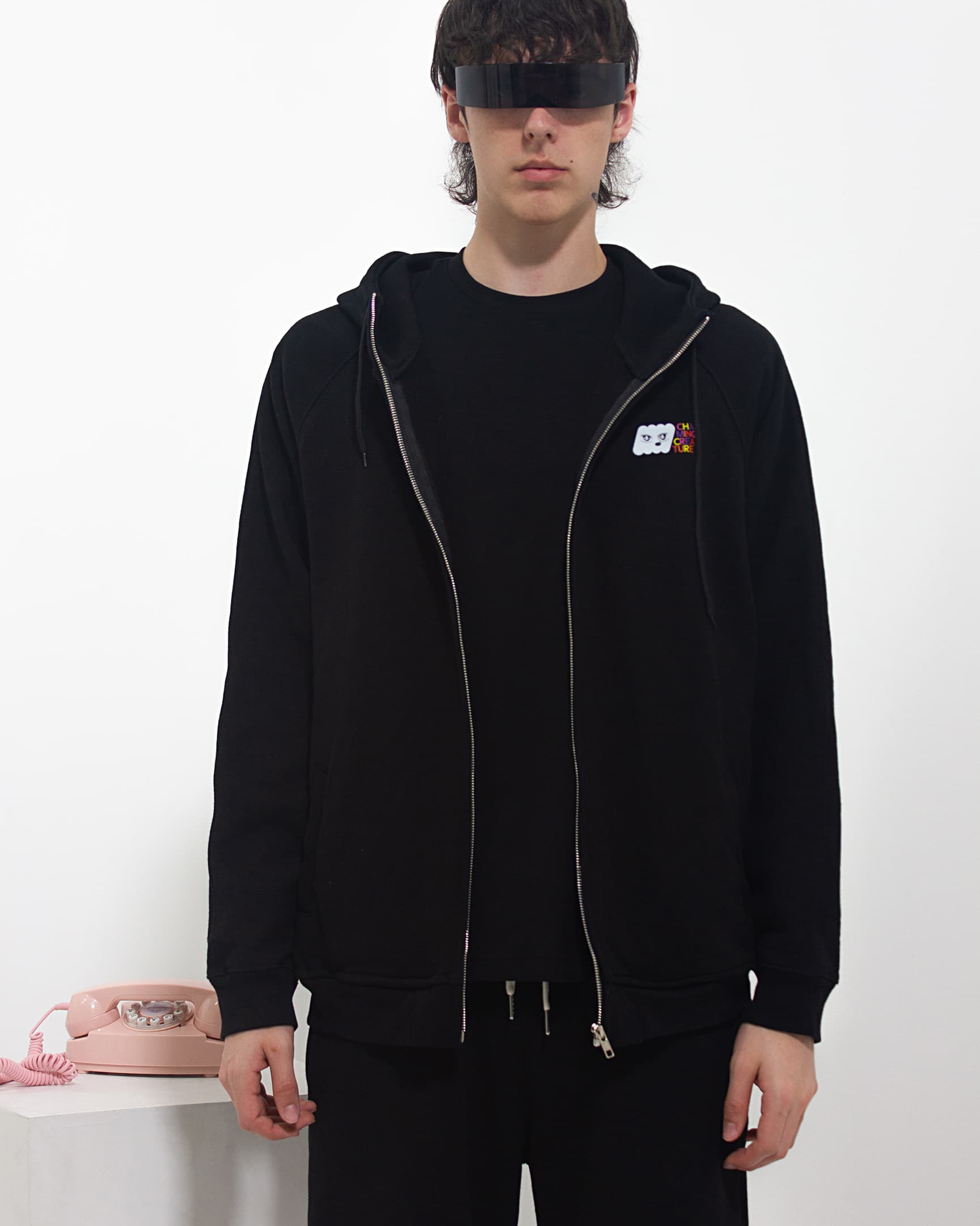 Multi Logo Black Jacket – Charming Creature